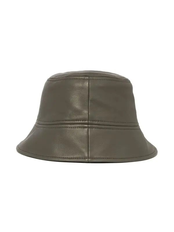 YVES SALOMON Leather Bucket Hat