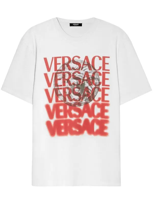 Versace Logo-print T-shirt - White