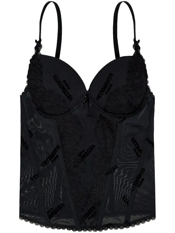 Vetements Logo-jacquard Top