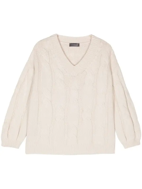 Lorena Antoniazzi Cable-knit Sweater - Neutrals