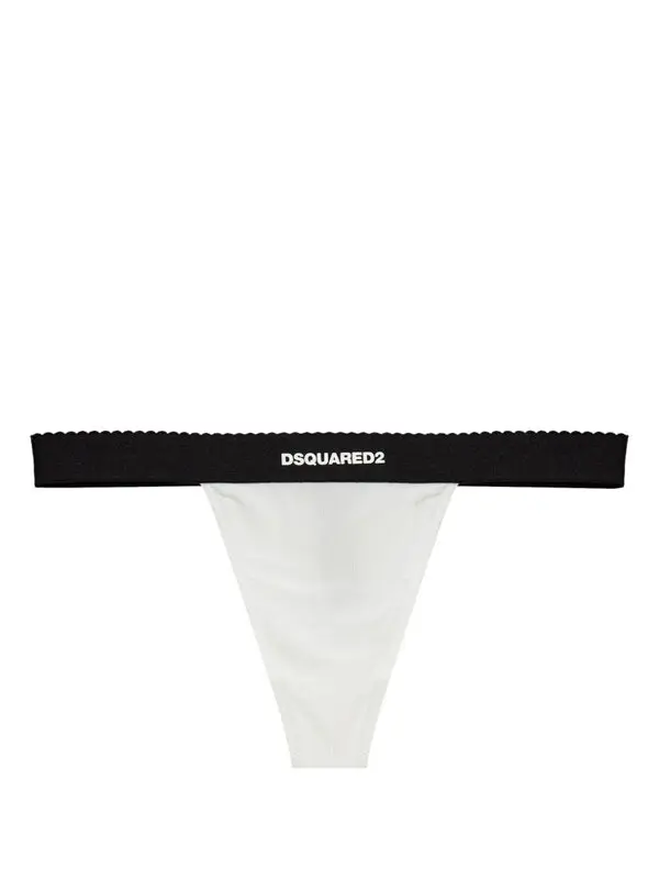 Dsquared2 Logo Thong - White