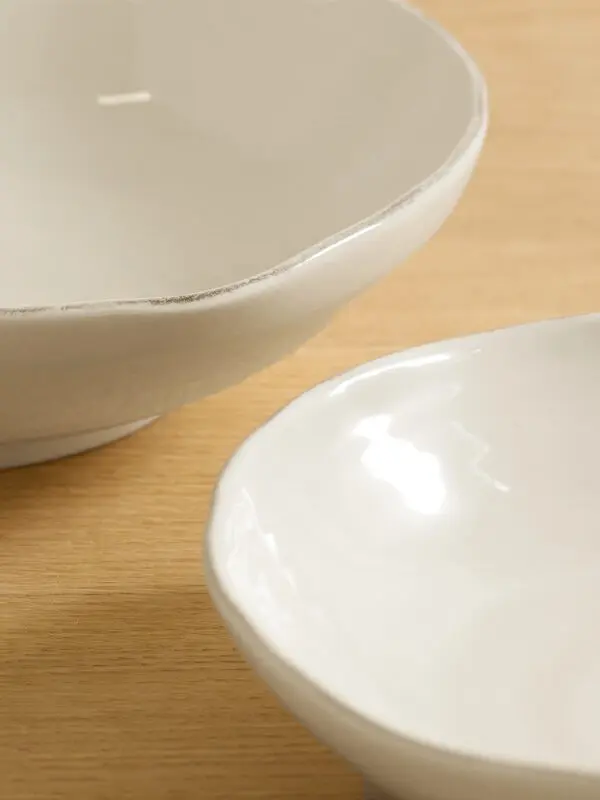 Brunello Cucinelli Set Of Two Glazed Ceramic Bowls - White