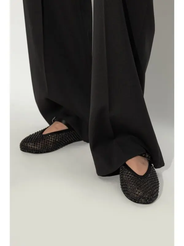 LE SILLA Gilda Crystal-embellished Ballerina Shoes - Black
