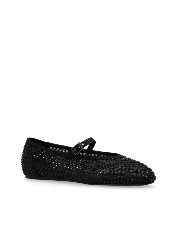 LE SILLA Gilda Crystal-embellished Ballerina Shoes - Black