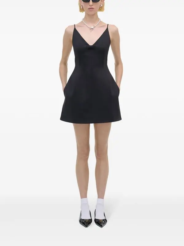Marc Jacobs Satin Bow Mini Dress - Black