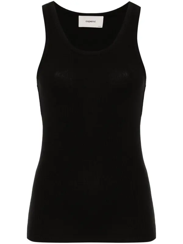 Coperni Logo-embroidered Tank Top - Black