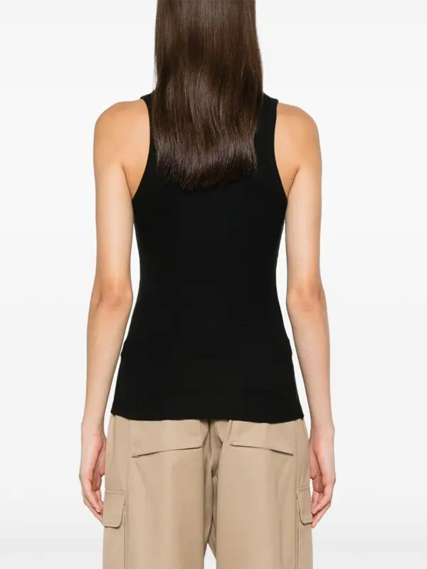 Coperni Logo-embroidered Tank Top - Black