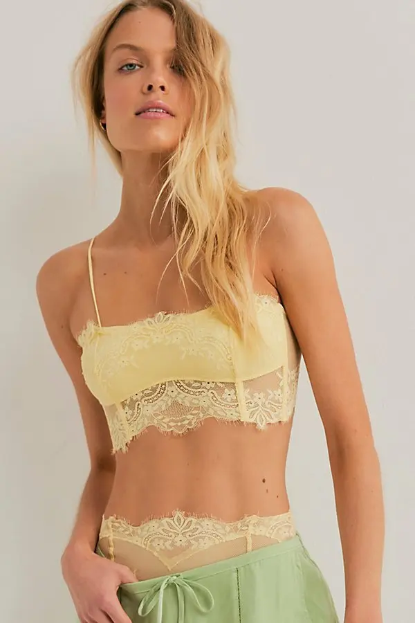 Free People Nolita Longline Bralette - Mellow Yellow