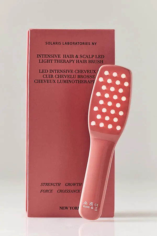 SOLARIS LABORATORIES NY Solaris Led Hair Growth Stimulatg Brush - Pink