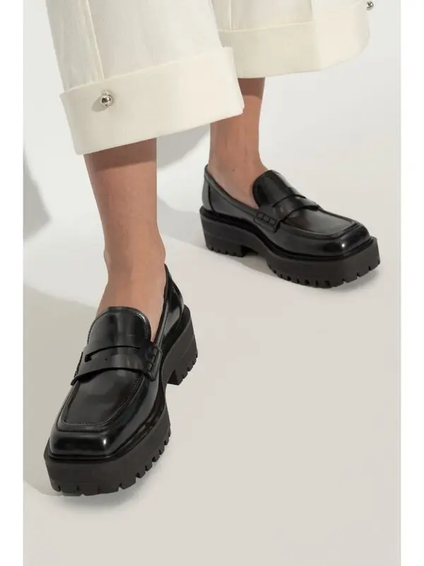 GIANVITO ROSSI Leather Loafers