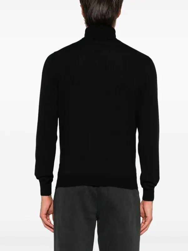 Tagliatore Virgin Wool Sweater - Black