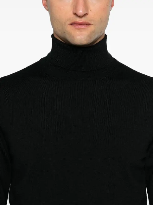 Tagliatore Virgin Wool Sweater - Black