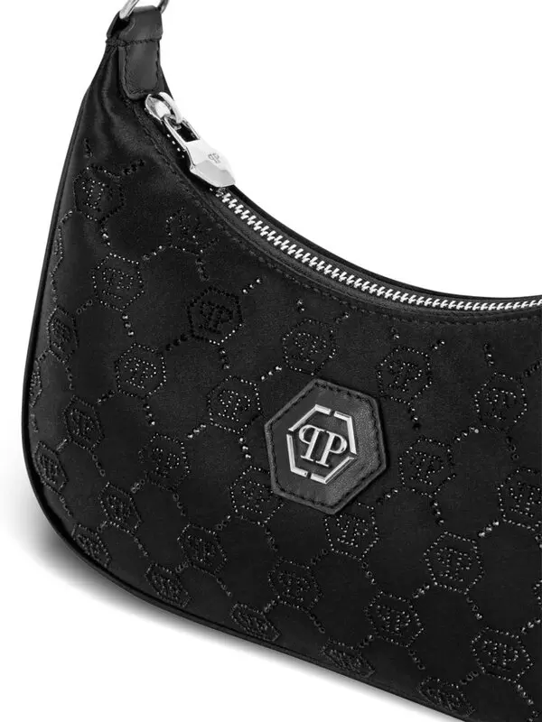Philipp Plein Monogram-patterned Shoulder Bag - Black