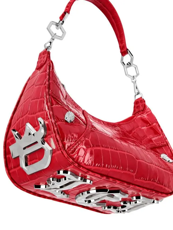 Philipp Plein Gothic Shoulder Bag - Red