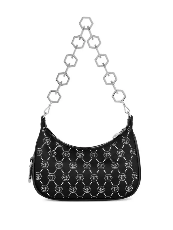 Philipp Plein Monogram Shoulder Bag - Black
