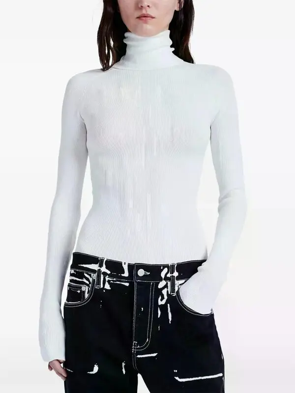 Proenza Schouler Ribbed Knit Jumper - White