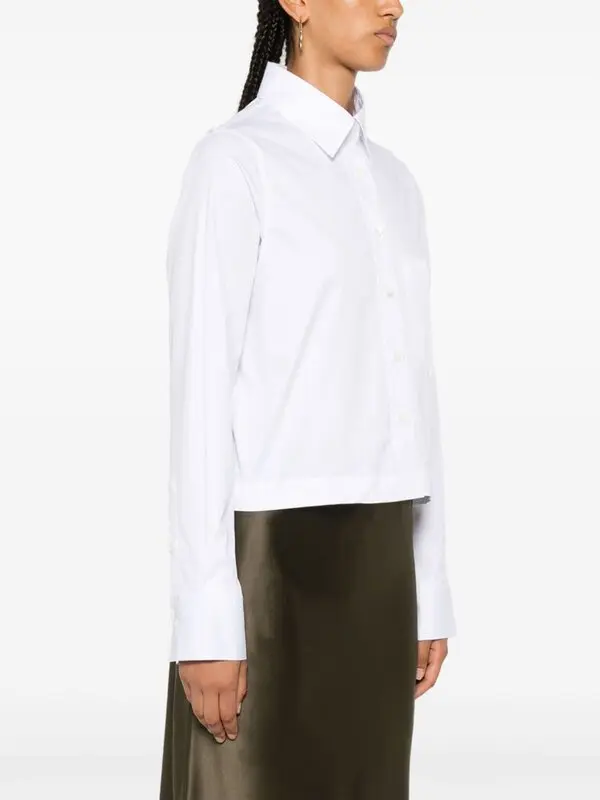 Closed Cropped Poplin Shirt