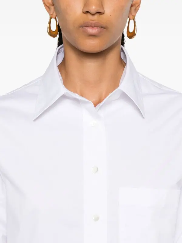 Closed Cropped Poplin Shirt