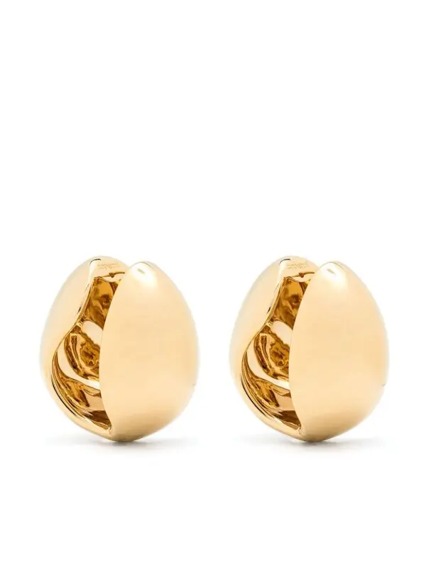 Coperni Xl Logo Creole Earrings - Gold