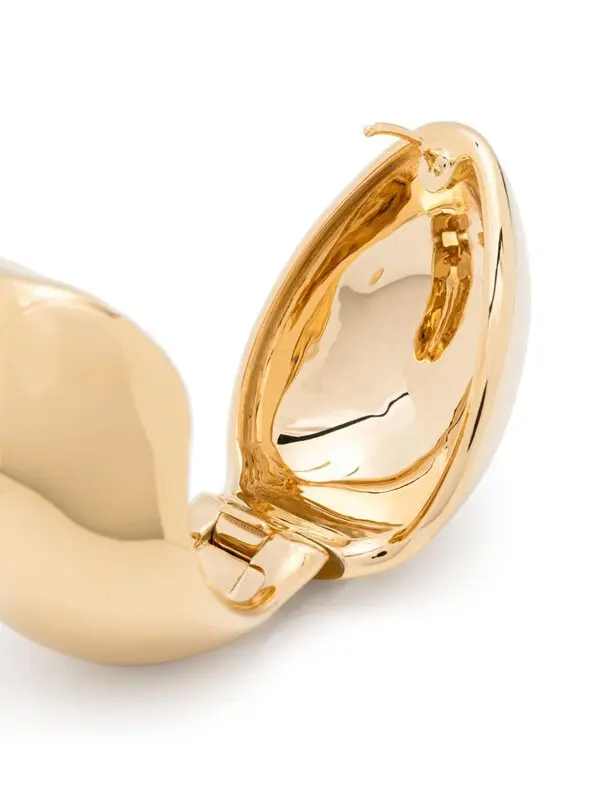 Coperni Xl Logo Creole Earrings - Gold