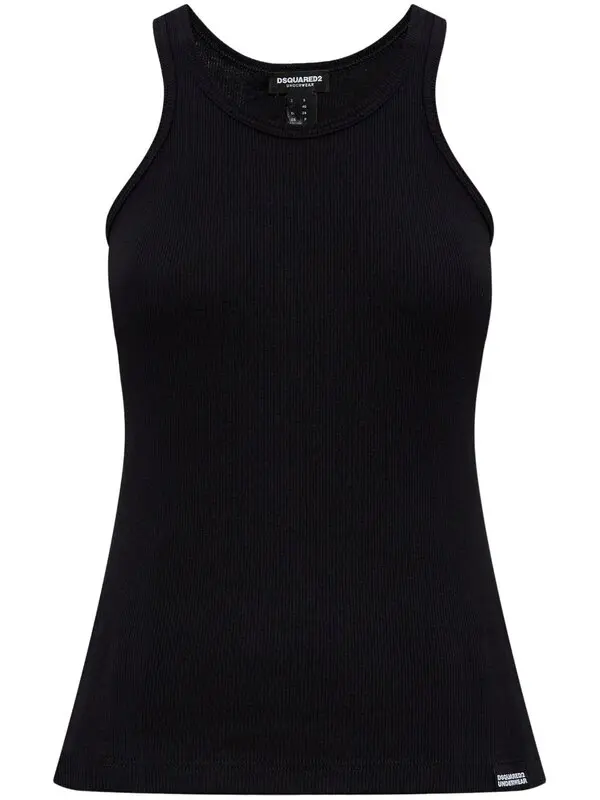 Dsquared2 Logo-appliqué Tank Top - Black