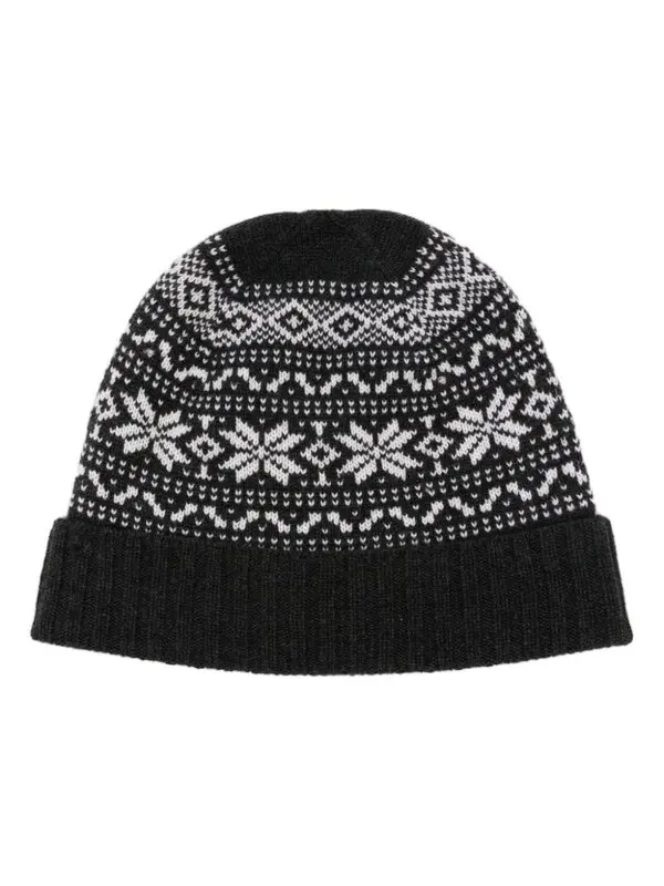 Eleventy Fair Isle-intarsia Beanie
