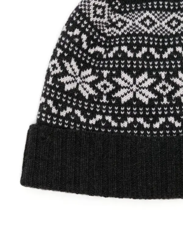 Eleventy Fair Isle-intarsia Beanie