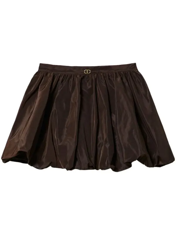 TWINSET Taffeta Puffball Mini Skirt