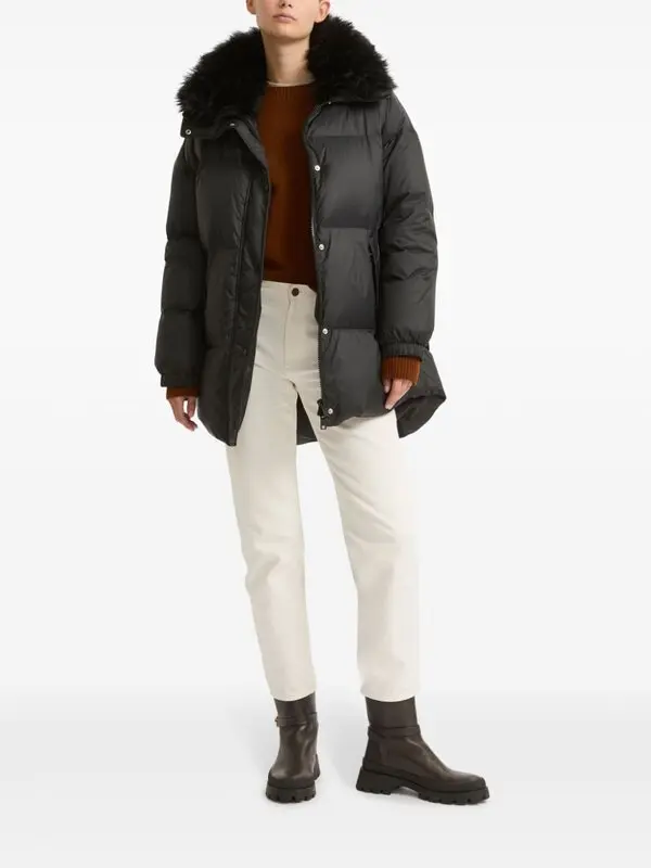 YVES SALOMON Padded Coat - Black