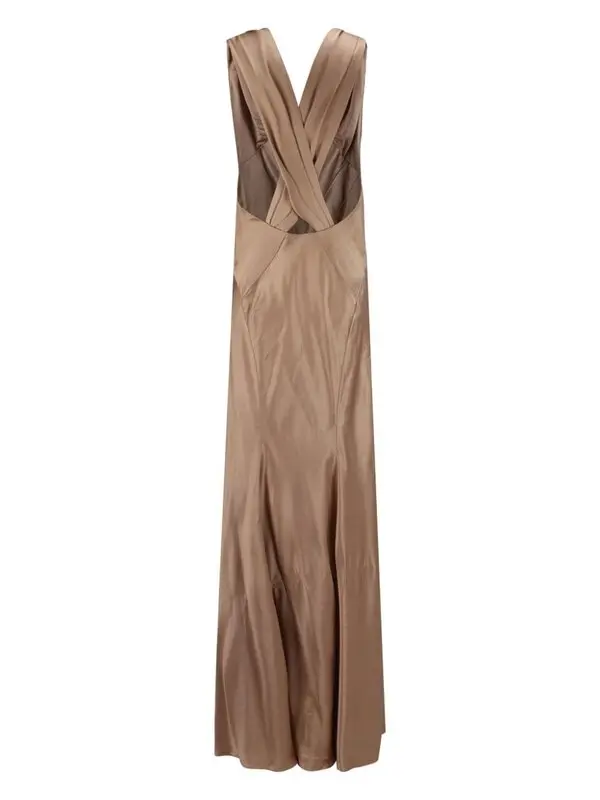 Saint Laurent Satin Gown - Neutrals