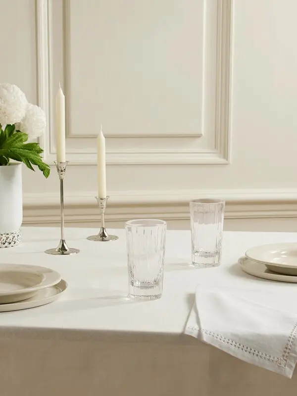 Christofle Iriana Set Of Two Crystal Highball Glasses