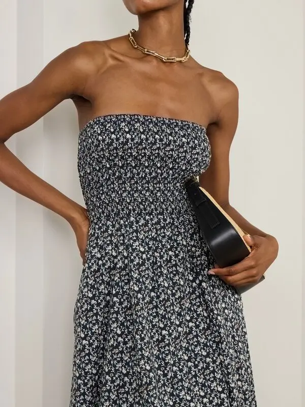 Veronica Beard Cornelia Strapless Midi Dress