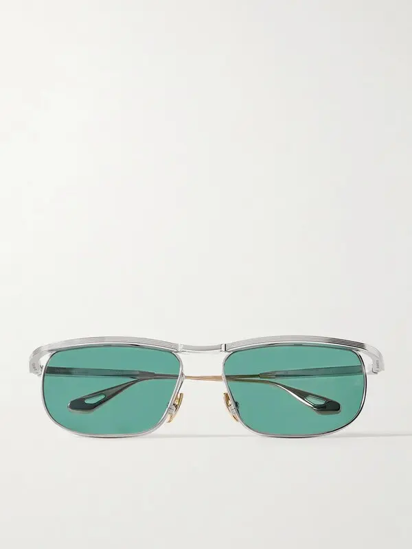 JACQUES MARIE MAGE Melville D-frame Sunglasses - Silver