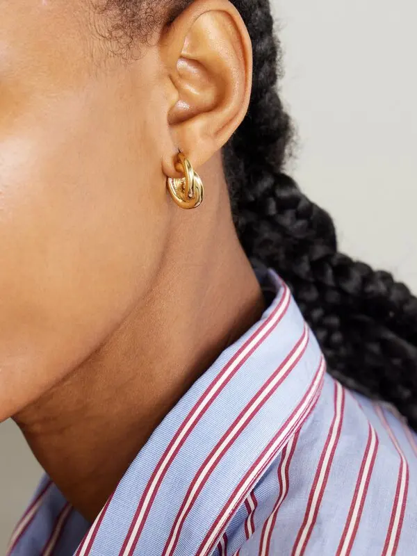 LIÉ STUDIO The Diana -plated Hoop Earrings - Gold