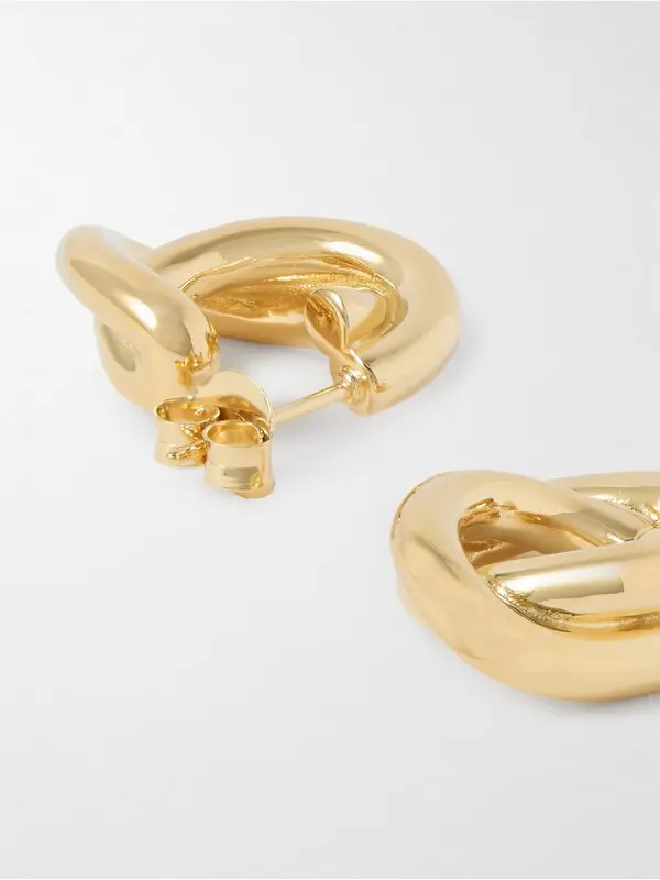 LIÉ STUDIO The Diana -plated Hoop Earrings - Gold