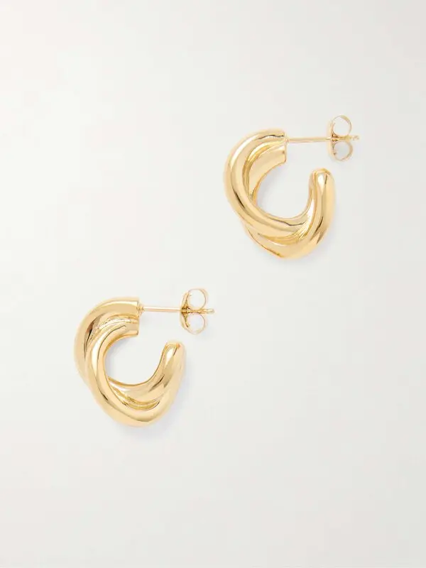 LIÉ STUDIO The Diana -plated Hoop Earrings - Gold