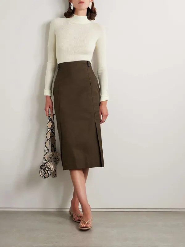 Unknown Sasuphi Lupetto Ribbed Cashmere And Silk-blend Sweater