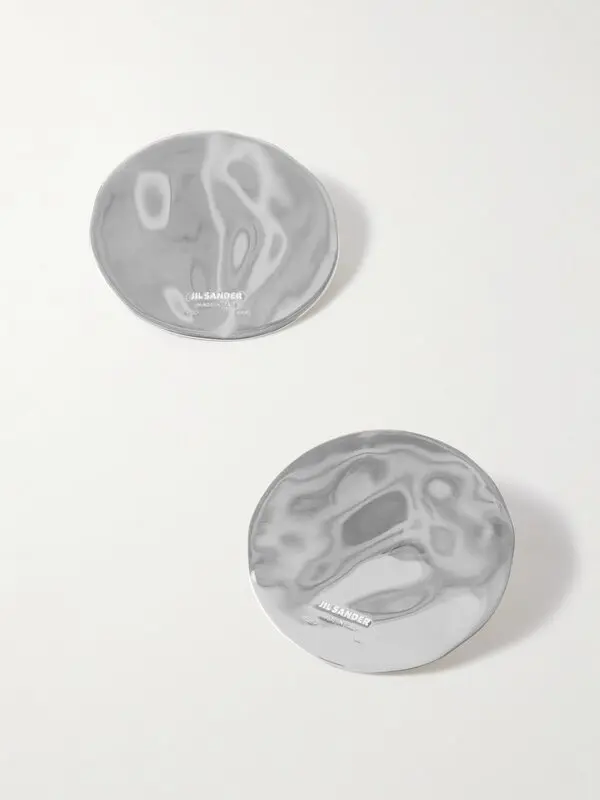 JIL SANDER Tone Earrings - Silver