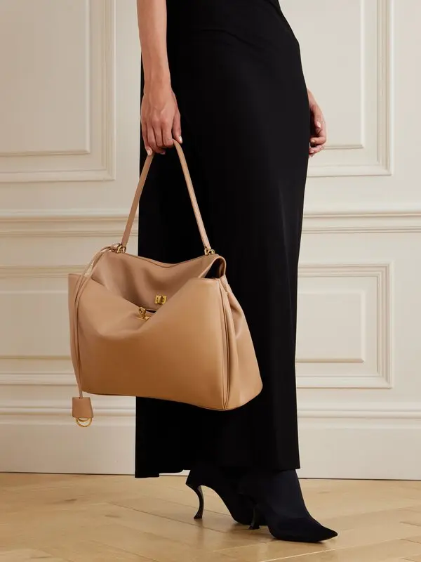 Balenciaga Rodeo Large Leather Shoulder Bag - Neutrals