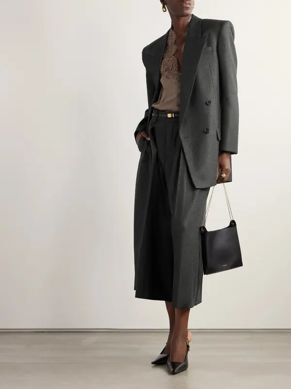 Saint Laurent Double-breasted Cashmere-twill Blazer