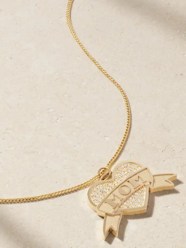 Established Mom Tattoo Diamond Necklace