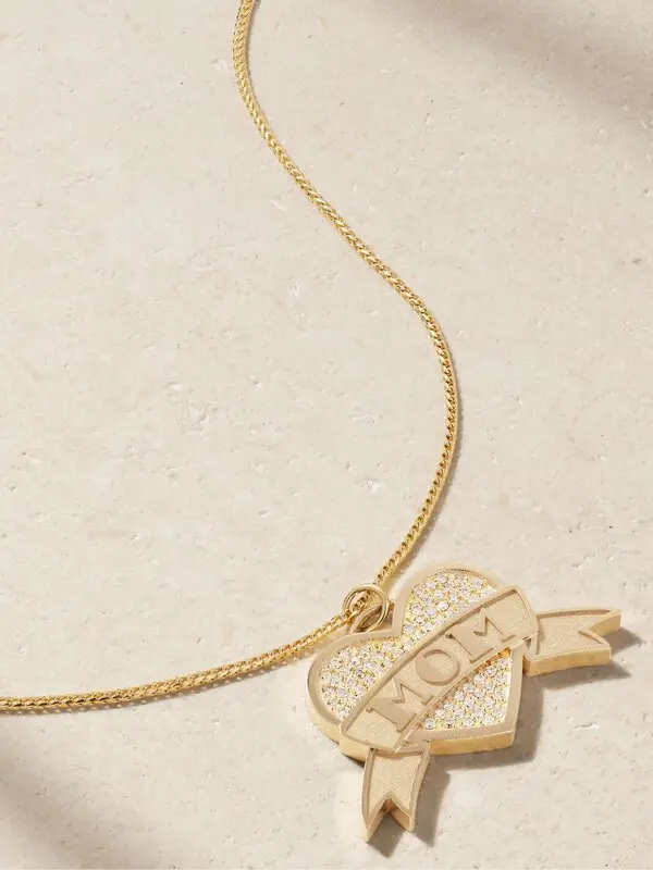 Established Mom Tattoo Diamond Necklace