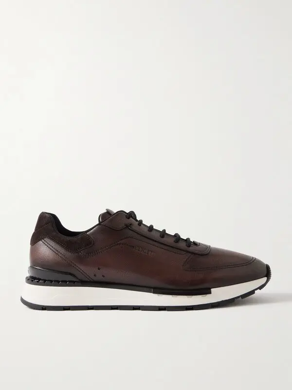 Berluti Fast Track Leather Sneakers