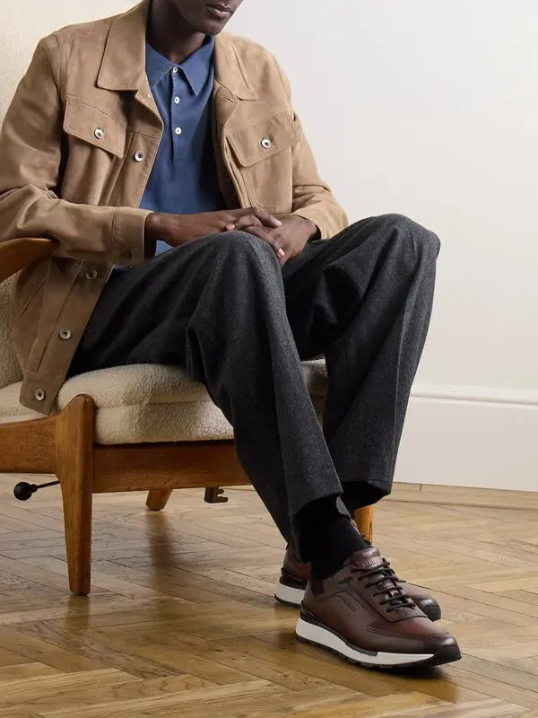 Berluti Fast Track Leather Sneakers