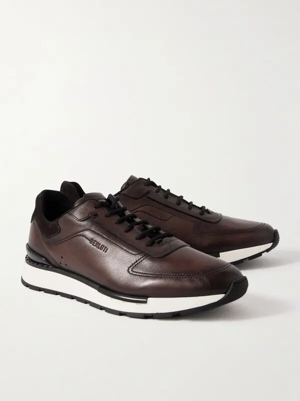 Berluti Fast Track Leather Sneakers