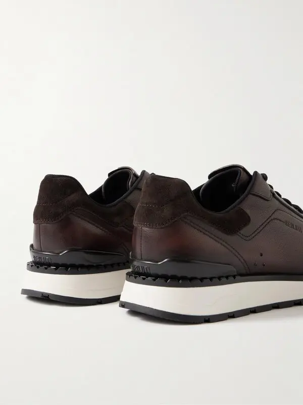 Berluti Fast Track Leather Sneakers