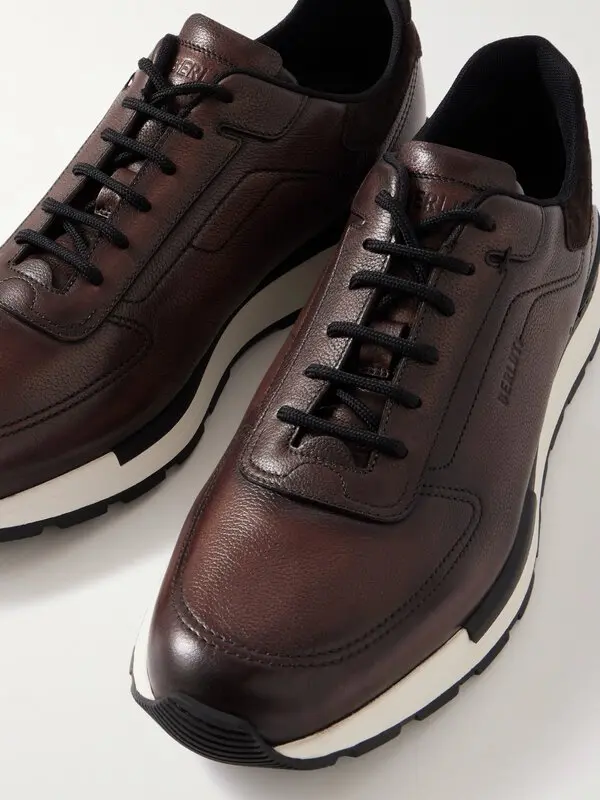 Berluti Fast Track Leather Sneakers