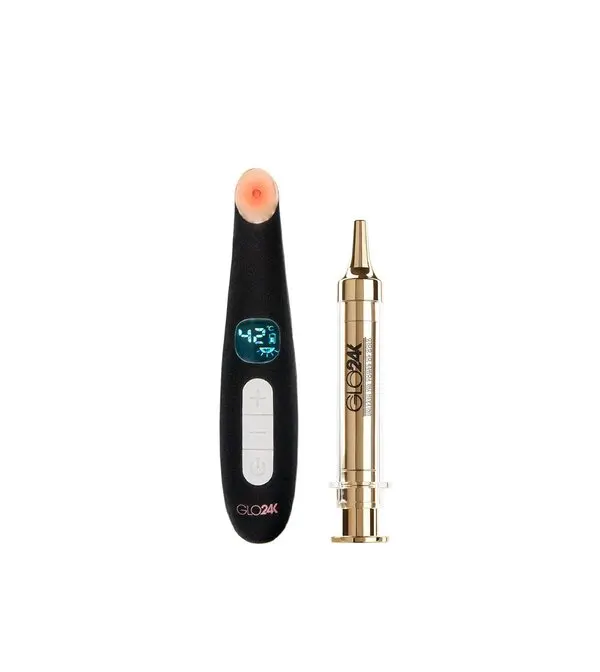 GLO24K Led Eye Care Beauty Massager + 24k Express Facelift Cream - No Color