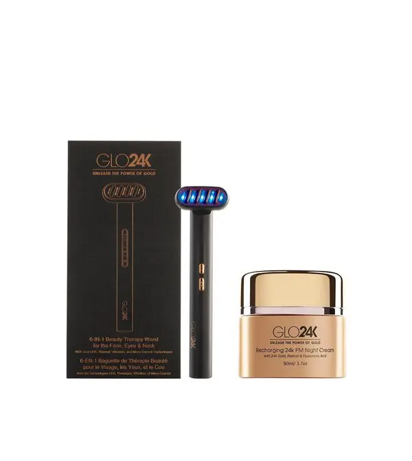 GLO24K 6-in-1 Beauty Therapy Wand For The Face - No Color