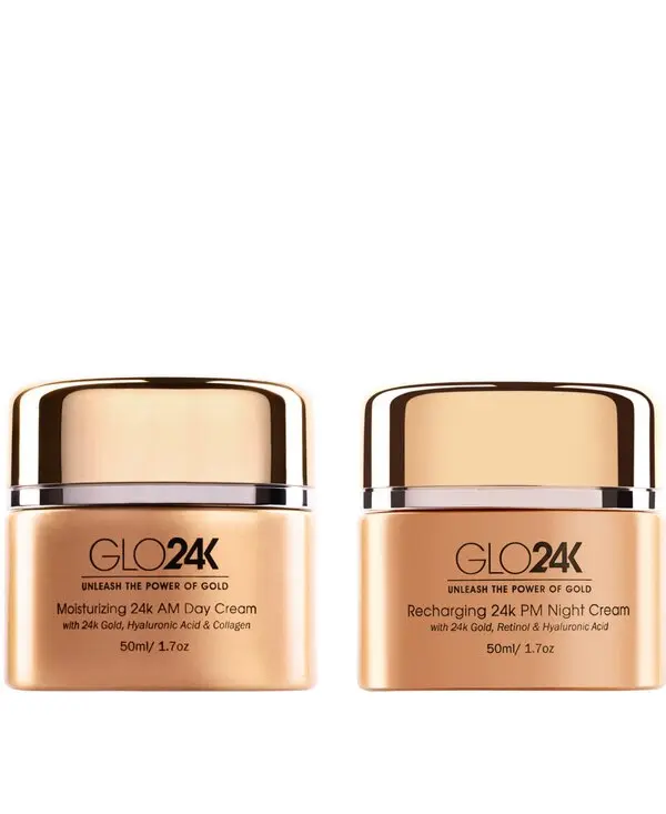 GLO24K Moisturizing 24k Gold Day And Night Cream - No Color
